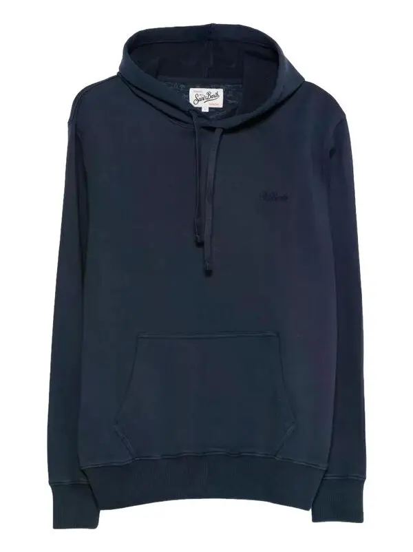 MC2 SAINT BARTH Embroidered Hoodie - Blue