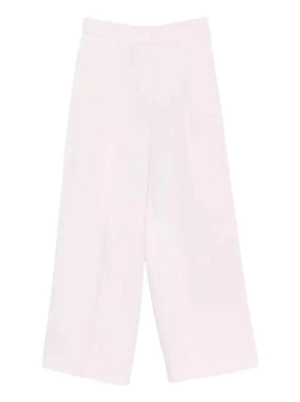 BOSS Pressed Crease Wide-leg Trousers - Pink