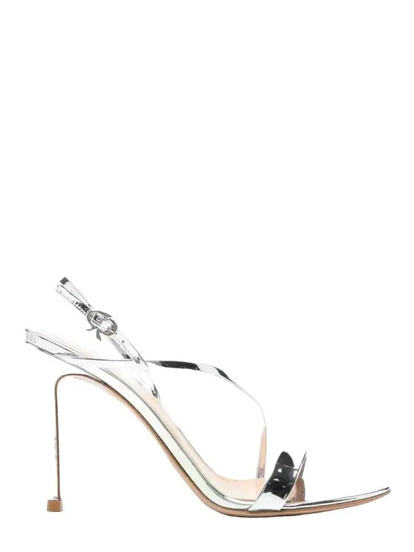 GIANVITO ROSSI Manhattan Stiletto Sandals - Silver