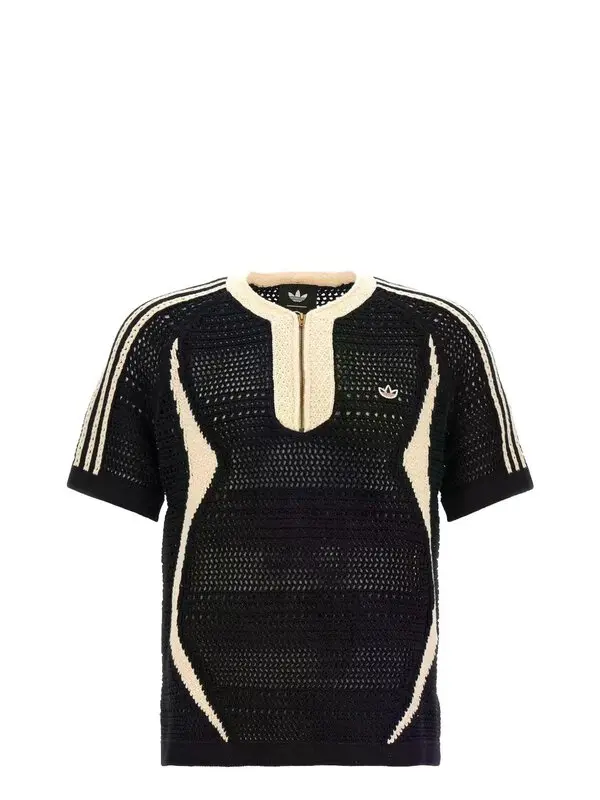 Adidas X Edison Chen Clot Cotton Short-sleeve Sweater - Black
