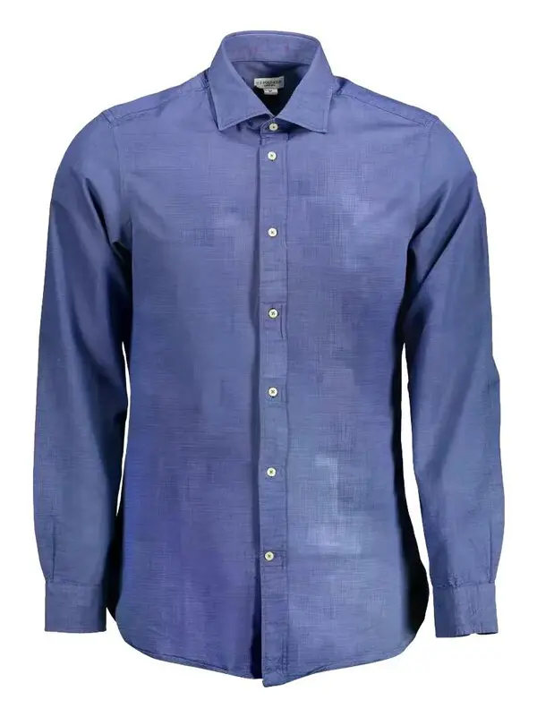 U.s. Polo Assn. Spread-collar Buttoned-cuff Shirt - Blue