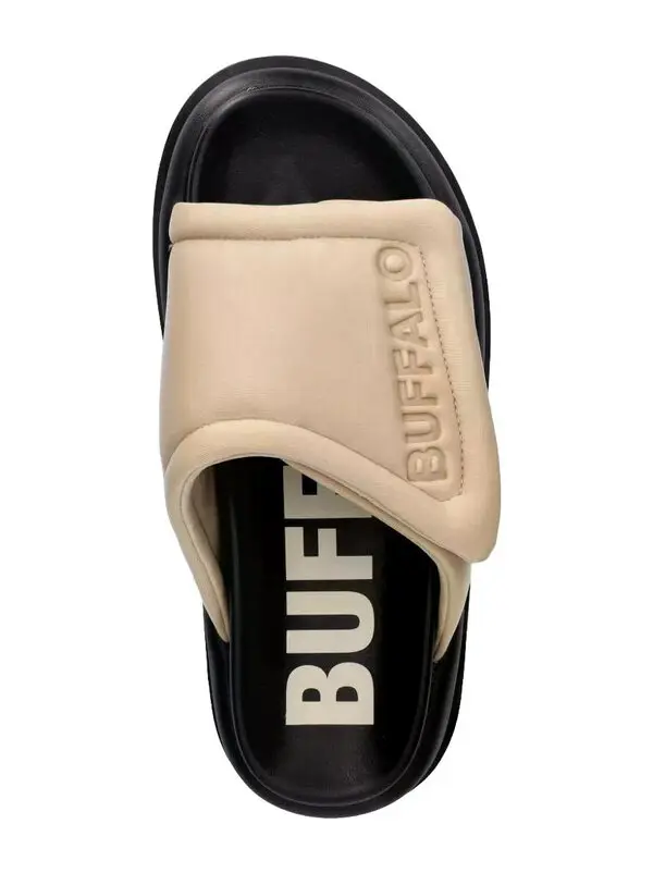 BUFFALO Logo-debossed Touch-strap Platform Sandals - Neutrals