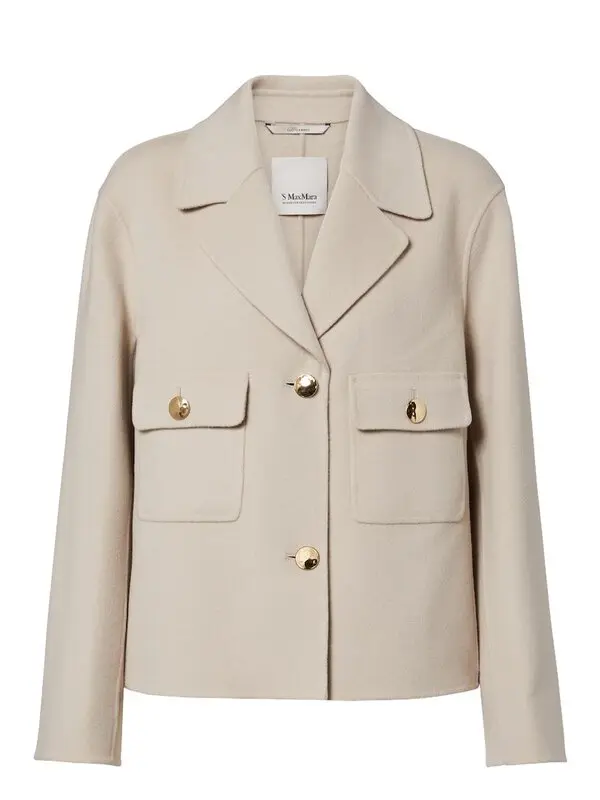 Max Mara Virgin Wool Jacket - Beige