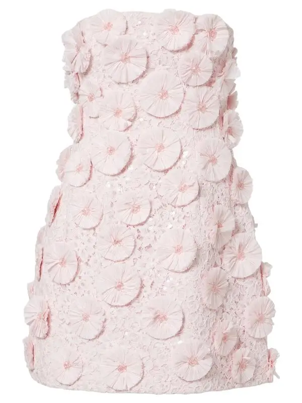 Simkhai Holland Embellished Bustier Dress - Pink