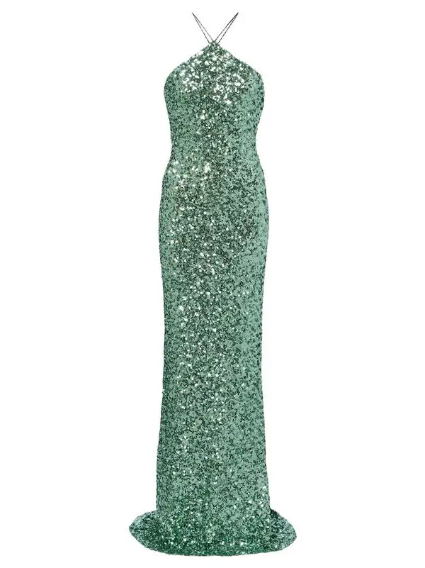 THE SEI Sequined Gown - Green