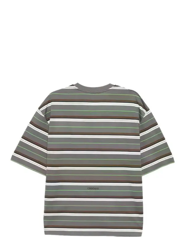 CROQUIS Striped-print T-shirt - Grey