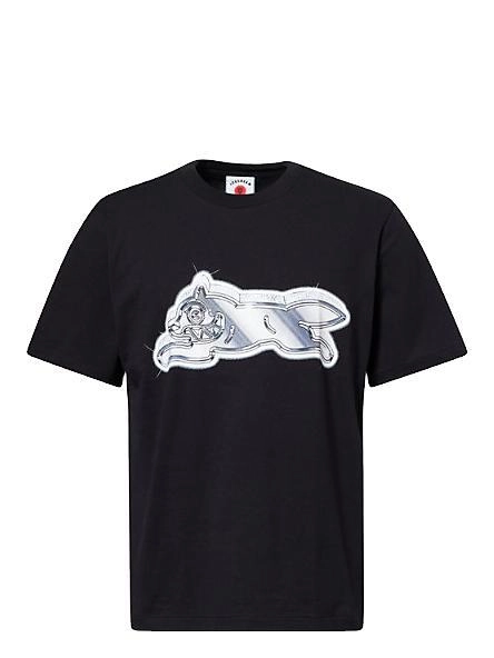 ICECREAM Iced Out Running Dog Cotton T-shirt - Black