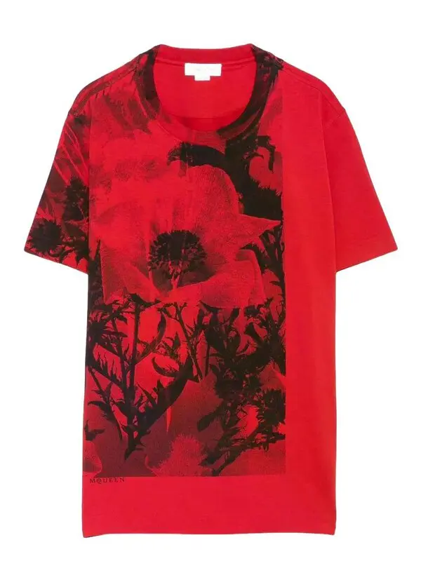 Alexander McQueen Crew Neck T-shirt - Red
