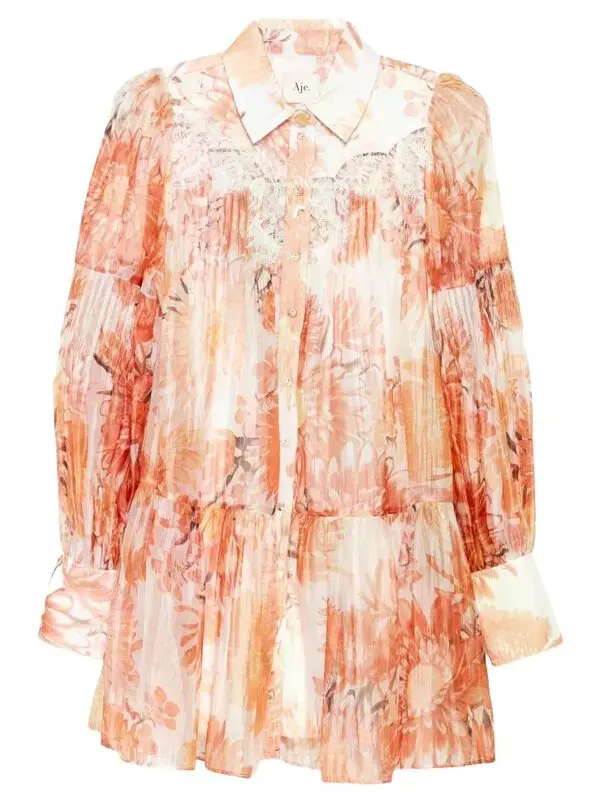 Aje Iria" Dress - Orange