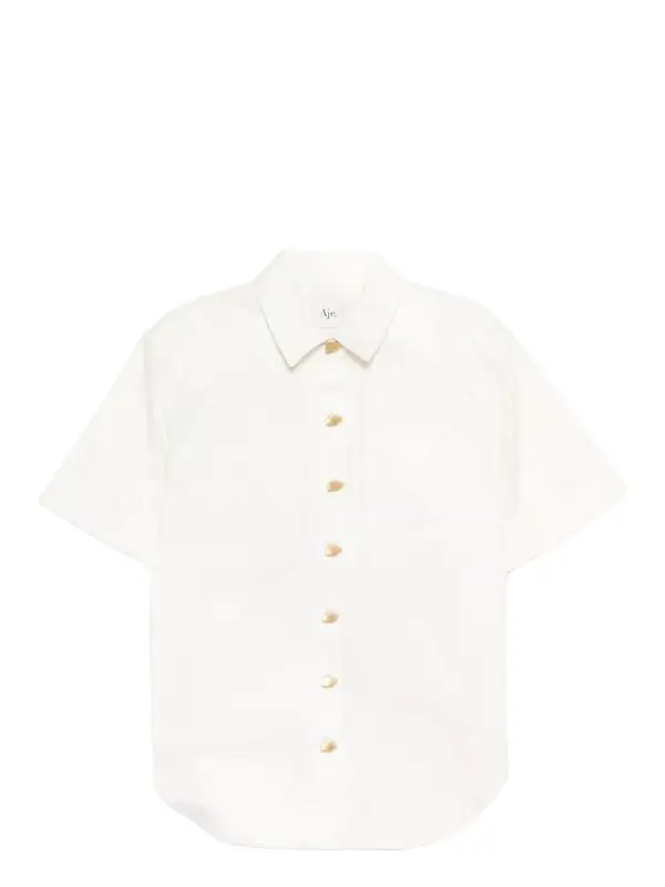 Aje Halo Embroidered Shirt - Neutrals