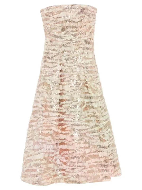 Elie Saab Sequin-embellished Maxi Dress - Neutrals