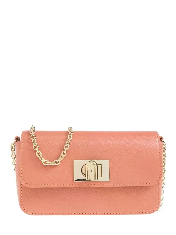 Furla Mini 1927 Leather Crossbody Bag - Pink
