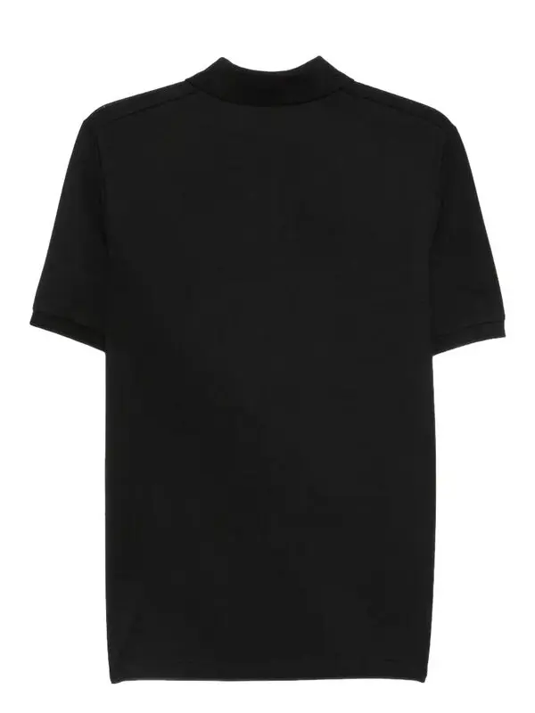 Marc O'polo Logo-embroidered Piqué Polo Shirt - Black