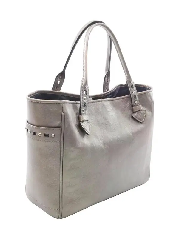 Loewe Heritage Metallic Tote Bag - Silver