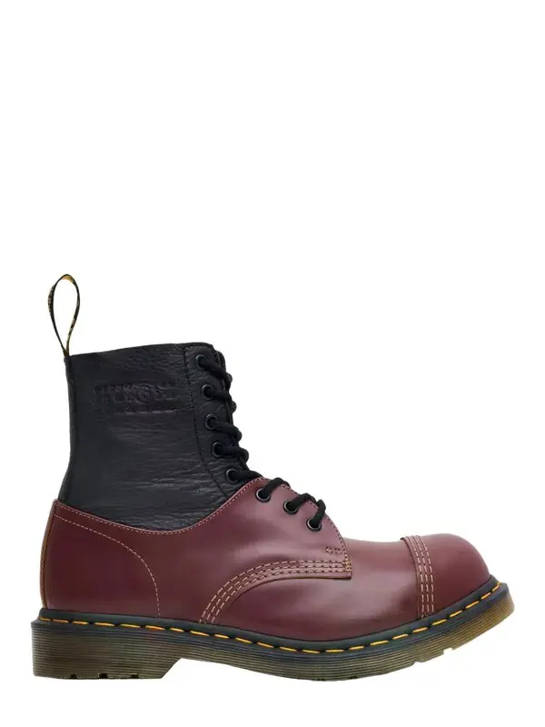 Dr. Martens X Mm6 Maison Margiela 1460 Twisted And Reimagined Leather Boots - Red