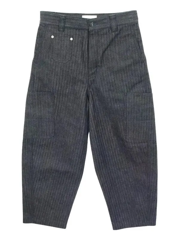 Givenchy Couture Seam Herringbone Cargo Pants - Blue