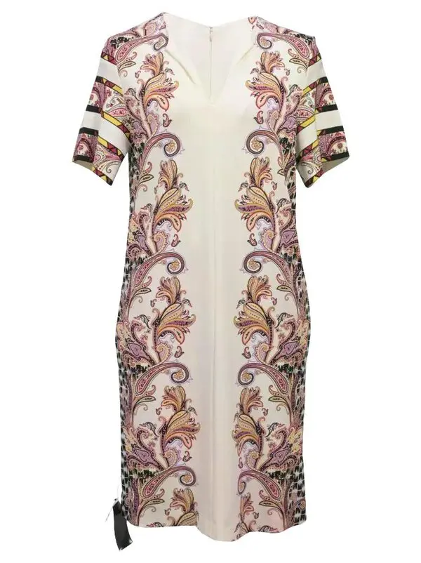 Etro Printed Shift Dress - Neutrals