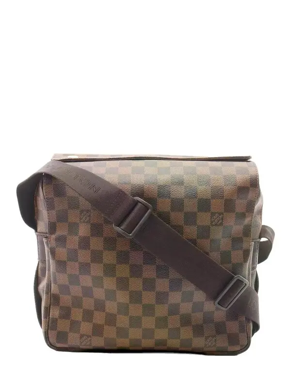 LOUIS VUITTON Damier Ebene Naviglio Shoulder Bag - Brown