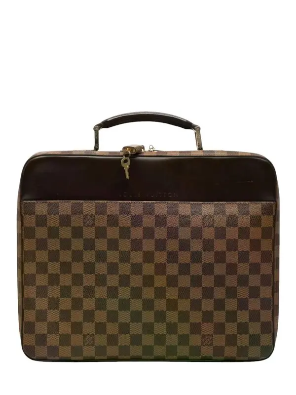 LOUIS VUITTON Damier Ebene Business Bag - Brown