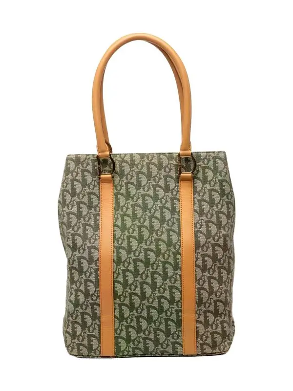 Dior 2001 Diorissimo Trotter Canvas Tote Bag - Green