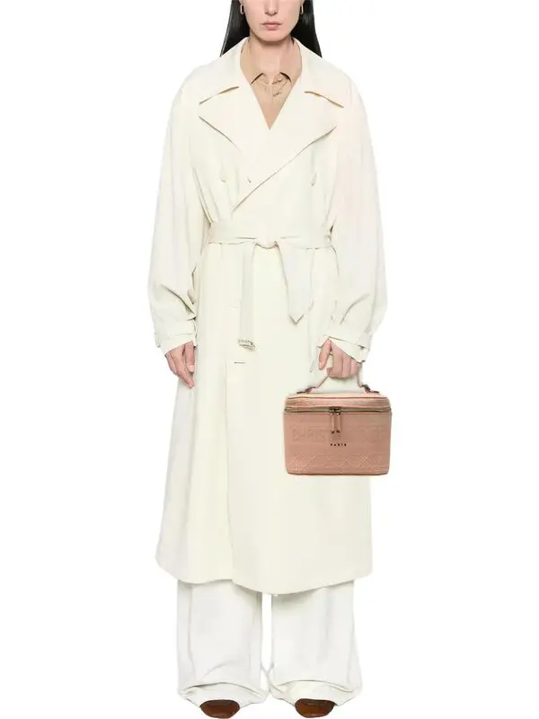 Dior Diortravel Canvas Cannage D Lite Case Vanity Bag - Pink
