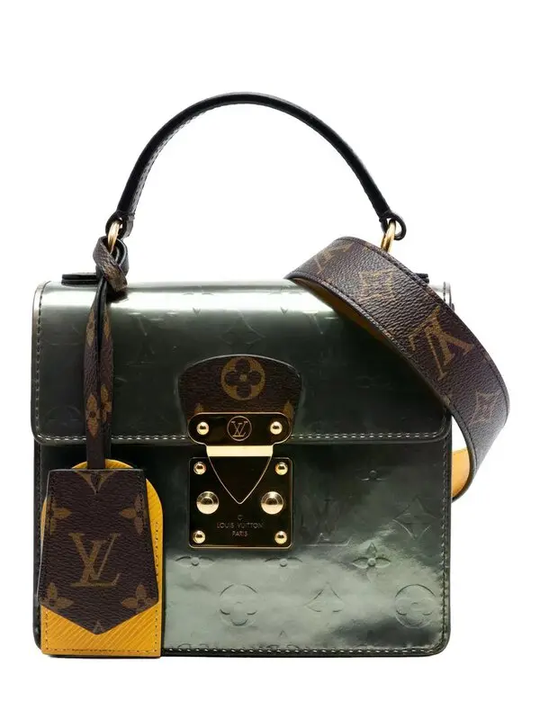 LOUIS VUITTON Monogram Vernis Spring Street Satchel - Silver