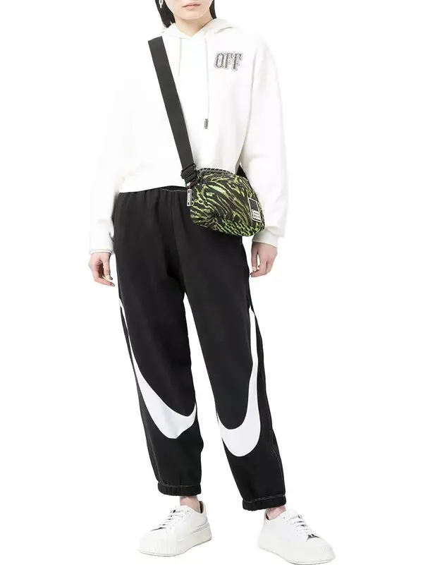 Nike Swoosh Logo-print Track Trousers - Black