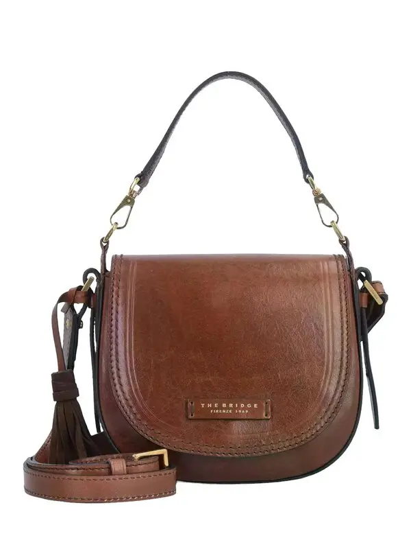 THE BRIDGE Leather Crossbody Bag - Brown