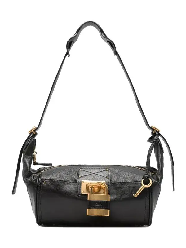 Chloé Paddington Grained Leather Shoulder Bag - Black