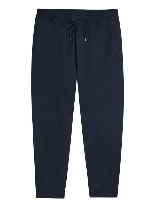 Brunello Cucinelli Tapered-leg Cotton-blend Sweatpants - Navy