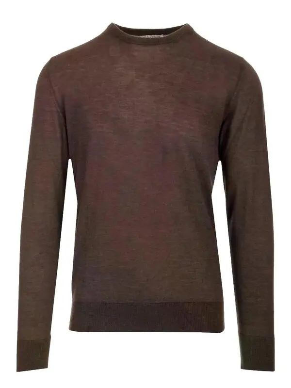 Al Duca D'aosta Crew Neck Knitted Sweater - Brown