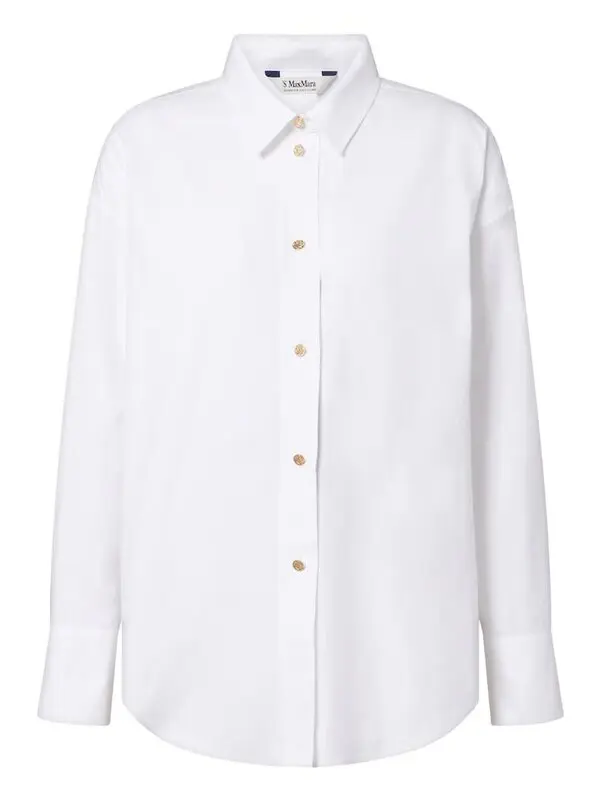 Max Mara Cotton Poplin Oxford Shirt - White