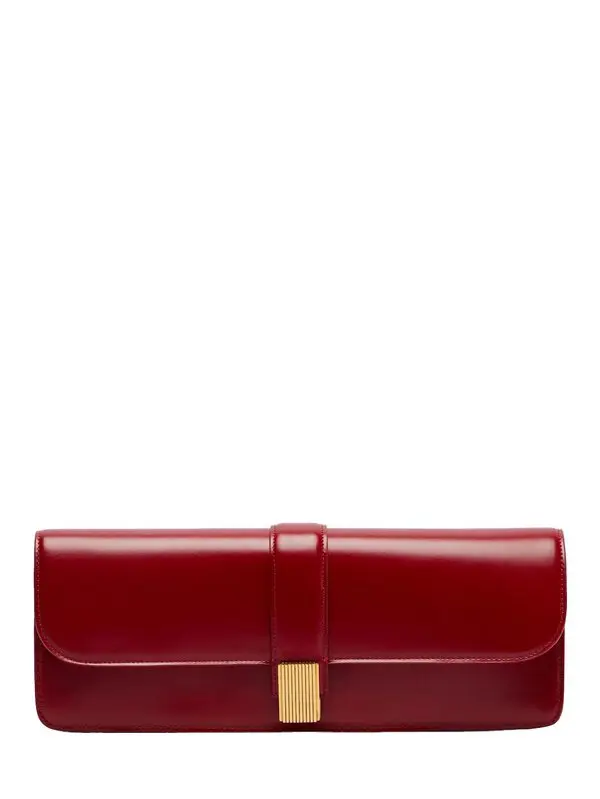 Khaite Blake Leather Clutch - Red