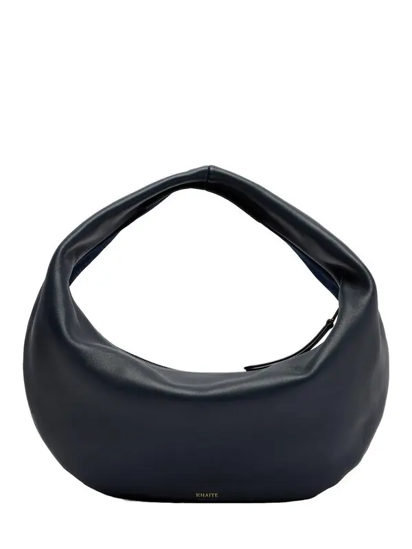Khaite Olivia Medium Leather Shoulder Bag - Blue
