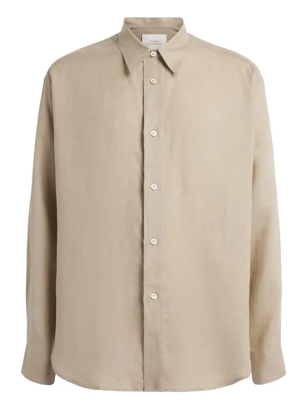 Studio Nicholson Linen Rafe Shirt - Beige