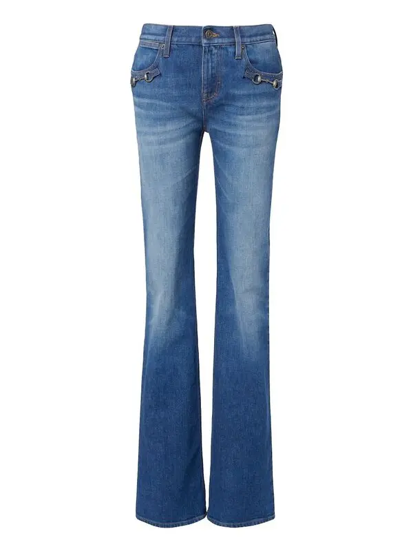 Gucci Horsebit Flared Jeans - Blue