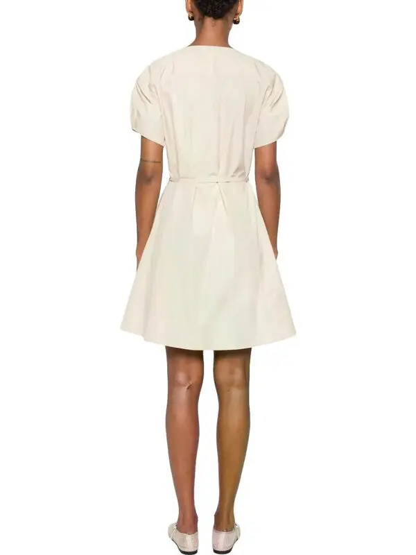 Loewe Anagram Detail Mini Dress - Neutrals