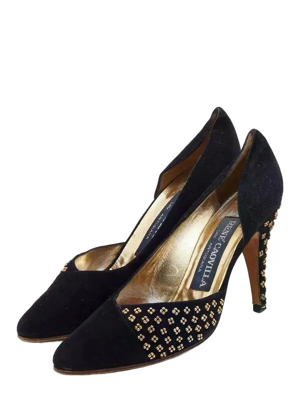 Rene Caovilla D'orsay Pumps With Embellished Detailing - Black