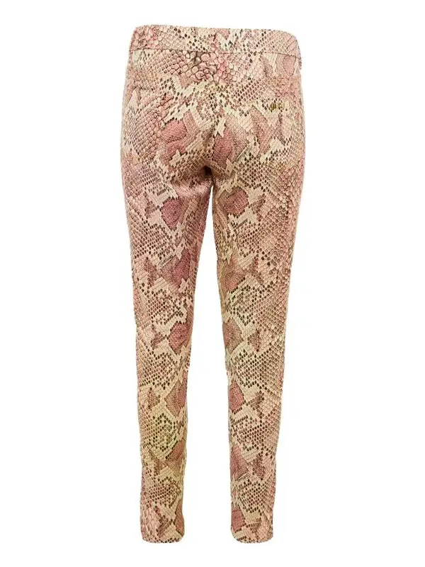 Just Cavalli Pink Animal Print Skinny Fit Jeans - Neutrals
