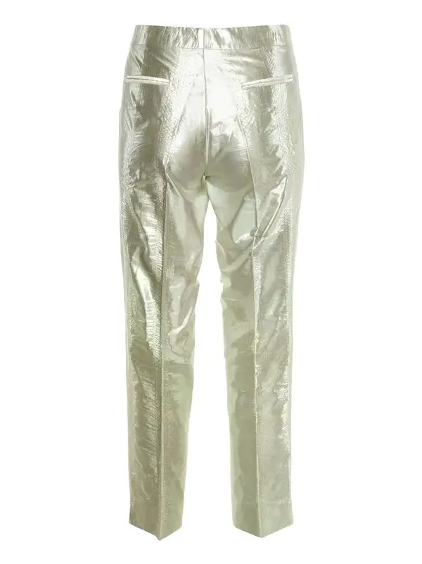 Etro Metallic Finish Trousers - Silver