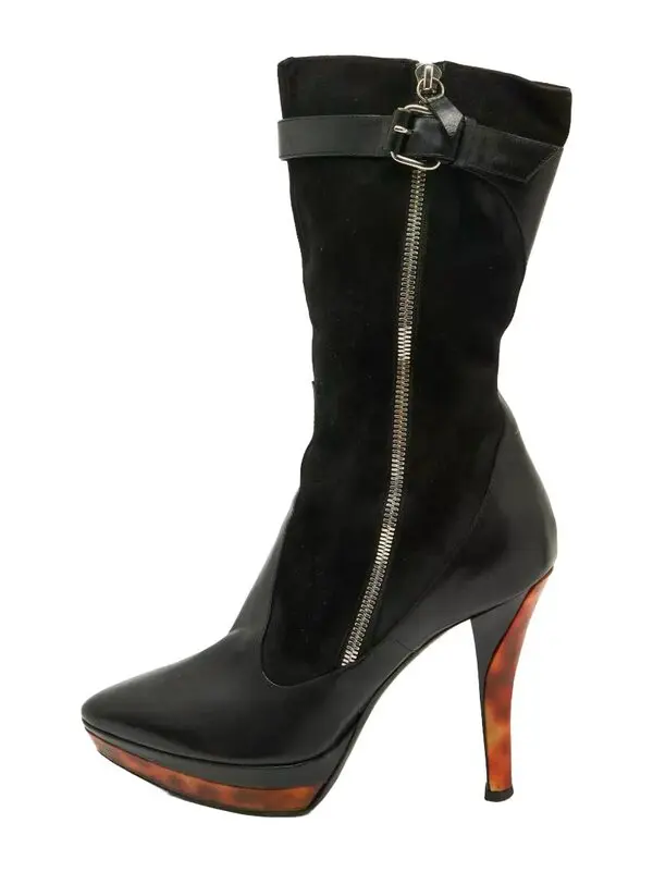 Casadei Leather Ankle Boots - Black