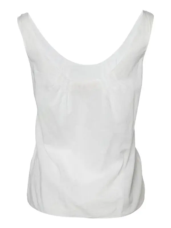 Marni Sleeveless Top With Pleated Detailing - White