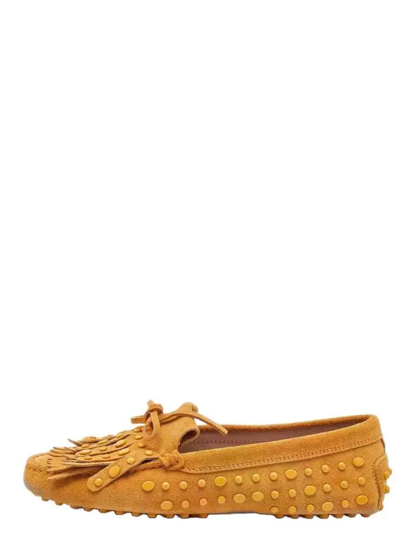 TOD'S Studded Fringe Loafers - Neutrals