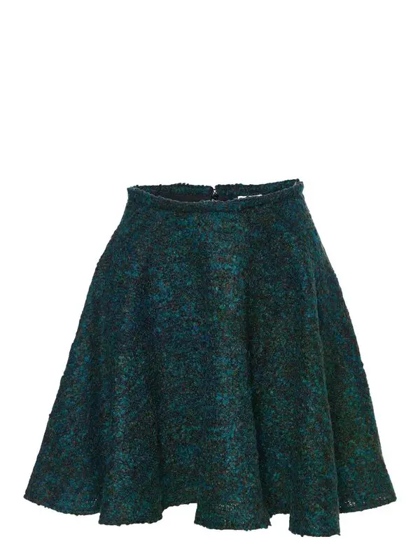 Kenzo Bouclé Mini Skirt - Green