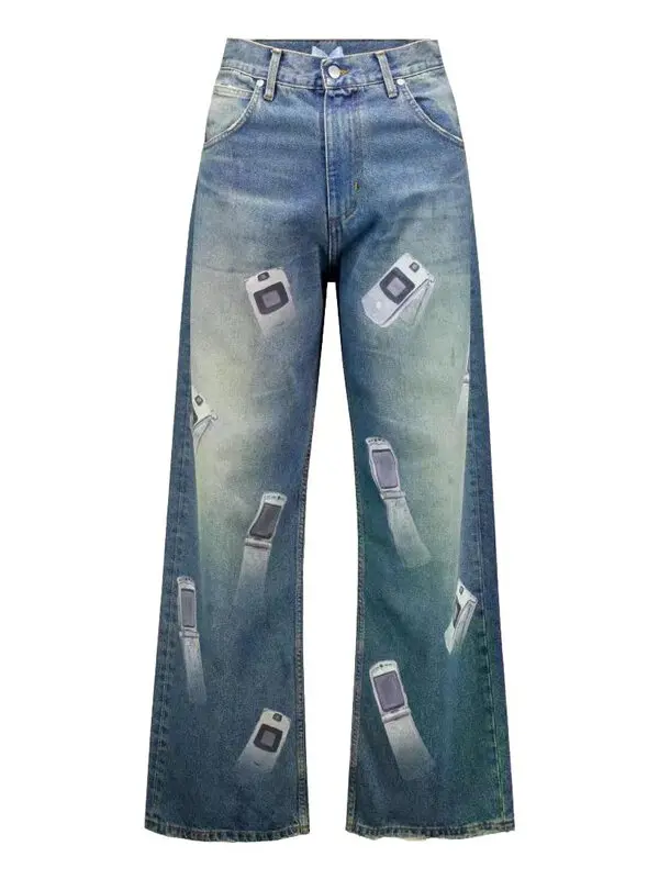 3.PARADIS Razor Flip-phone Jeans - Blue