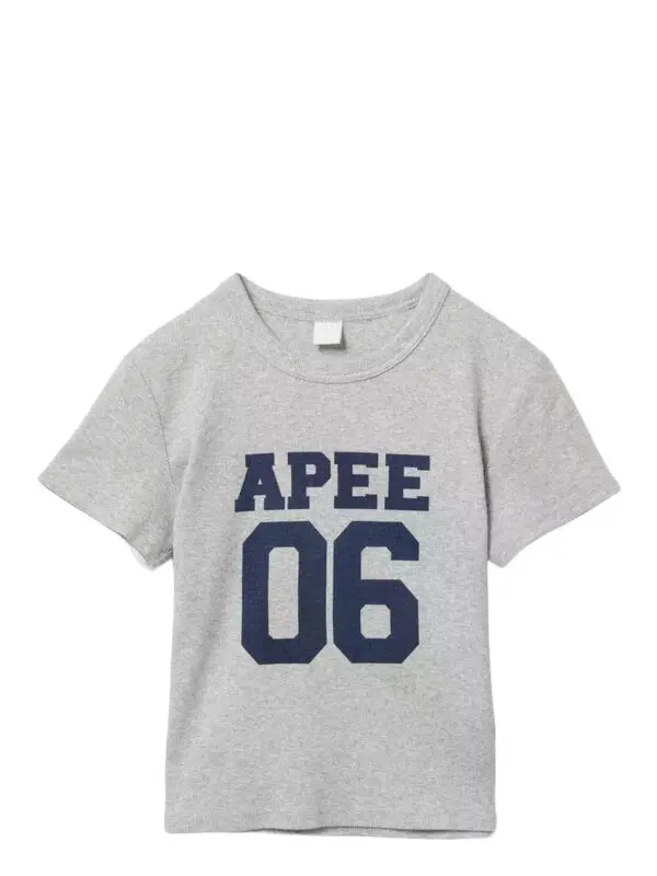 AAPE BY *A BATHING APE Apee™ A Bathing Ape® Graphic Print Crewneck T-shirt - Grey