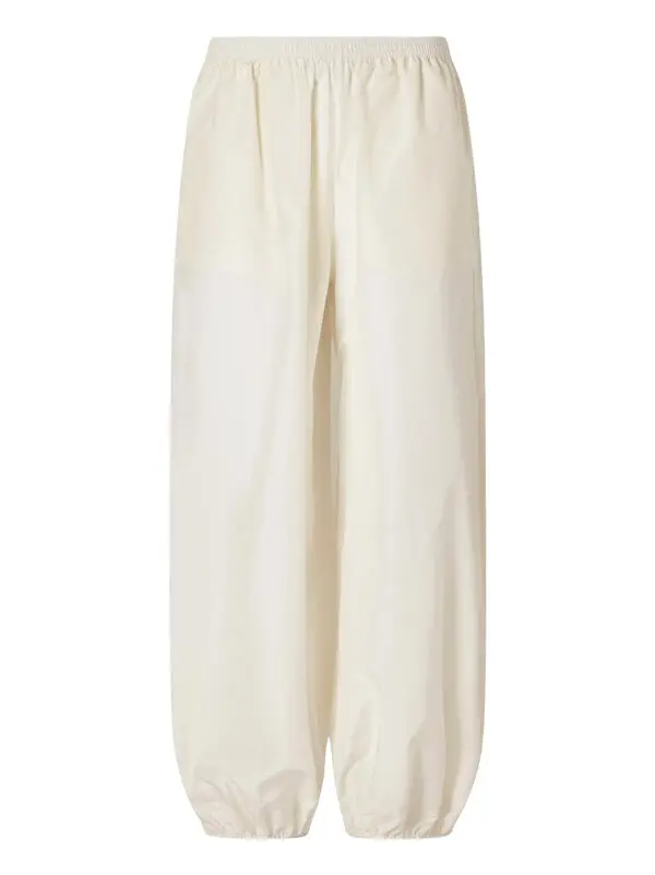 Loulou De Saison Almaya Cotton And Silk-blend Balloon Pants - Neutrals