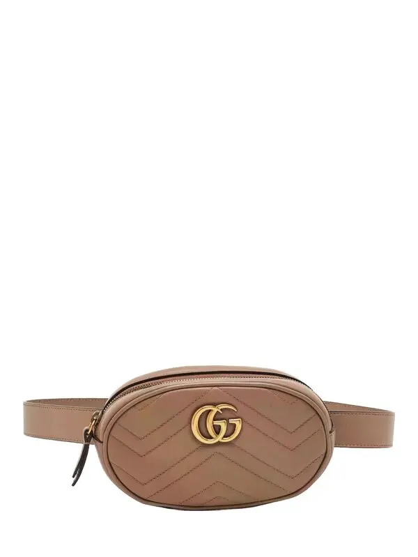 Gucci Mini Gg Marmont Belt Bag - Neutrals