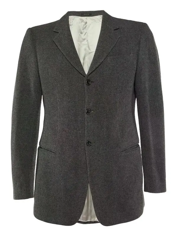 Emporio Armani Pocket Single-breasted Blazer - Grey