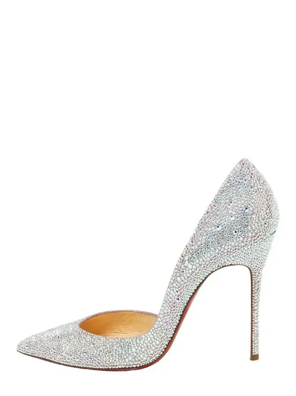 CHRISTIAN LOUBOUTIN Iriza Strass Pumps - Silver